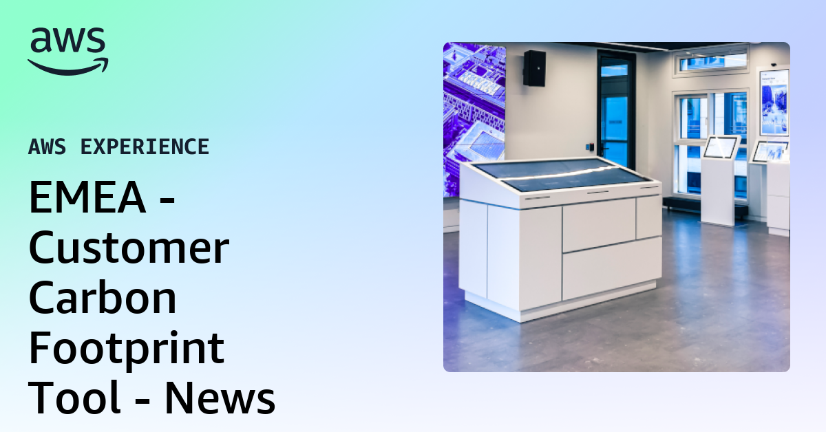 EMEA - Customer Carbon Footprint Tool - News