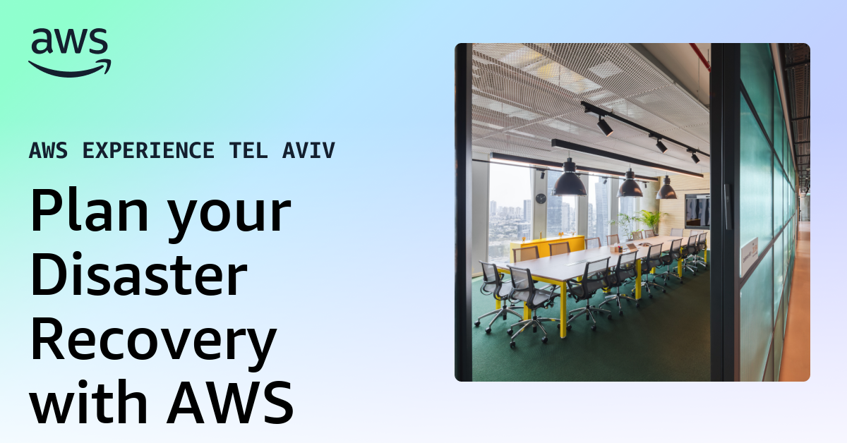Plan your Disaster Recovery with AWS